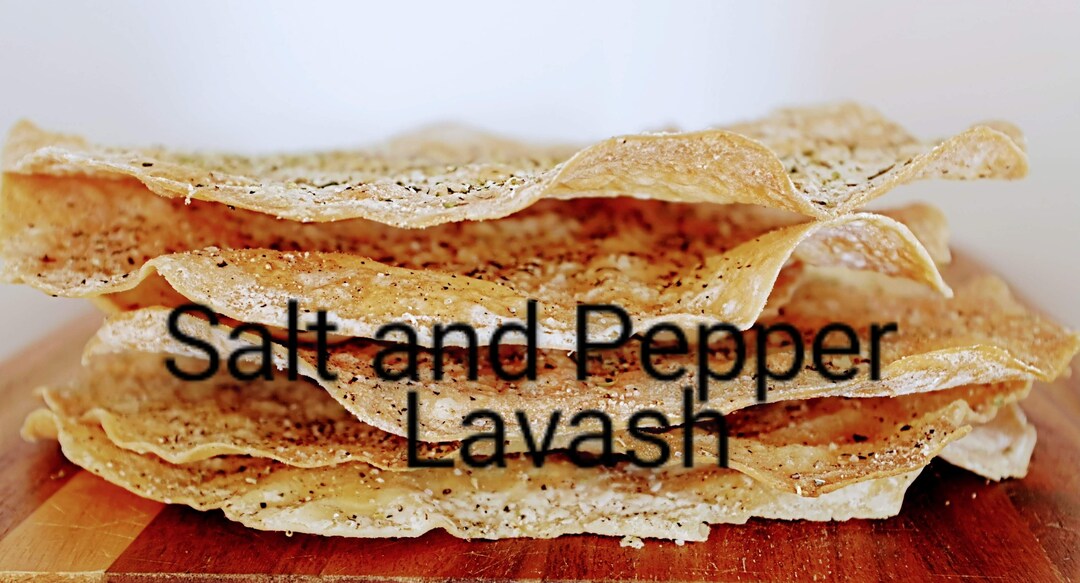 Lavash Cracker Bread Toasted With Olive Oil Sea Salt and - Etsy