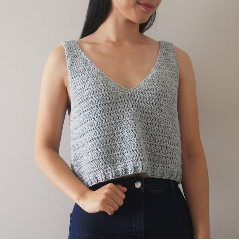 Crochet Mock Neck Tank Top - Etsy