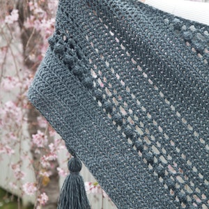 Crochet Stormborn Wrap Shawl Scarf Chunky Tassel Bobble Easy Fall ...