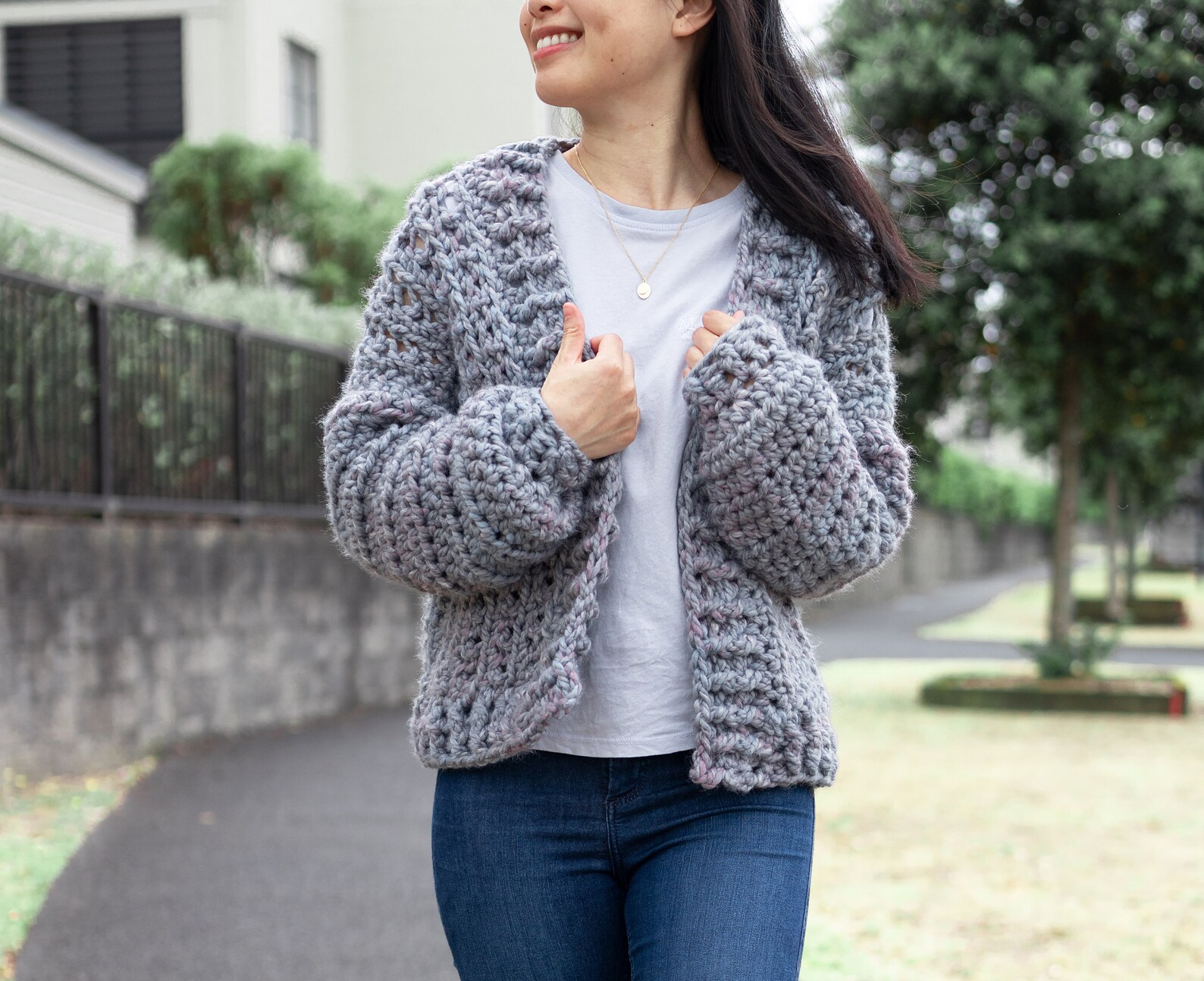 Crochet Pattern Easy Bomber Cardigan Chunky Crochet Sweater Simple ...