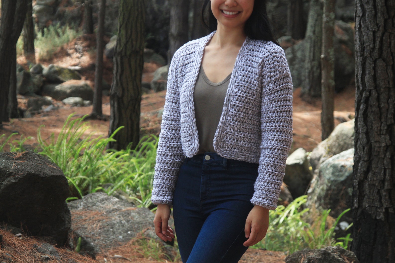 Crochet Chunky Marled Cardigan PATTERN Pdf Instant Digital Download ...