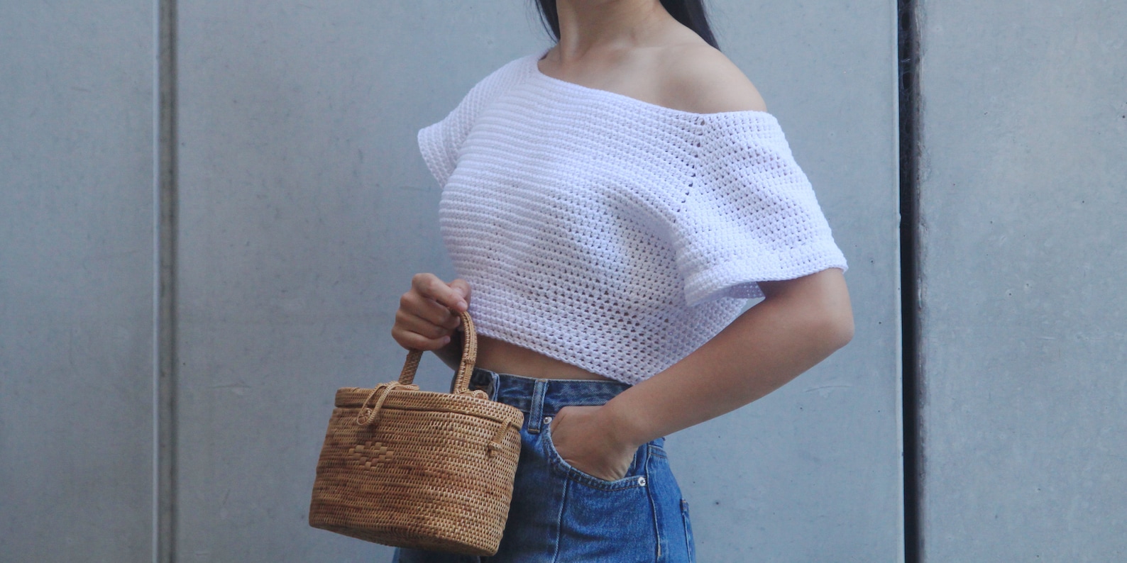 Crochet off the Shoulder Crop Top Crochet Pattern Pdf - Etsy