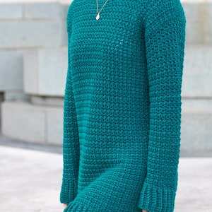 Easy Crochet Pullover Weekend Snuggle Sweater Cosy Slouchy Winter ...