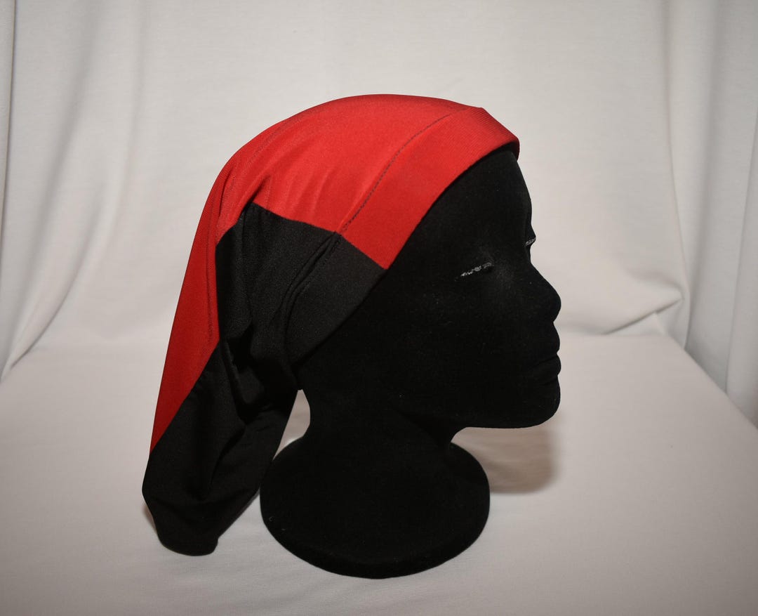 Black Loc Soc - Dreadlock Sock - Red and Black Loc Sock - Loc Sock for ...