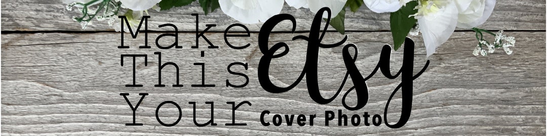 Etsy Cover Photo W/flower Styled PNG Image 3360 X 840 Pixels - Etsy