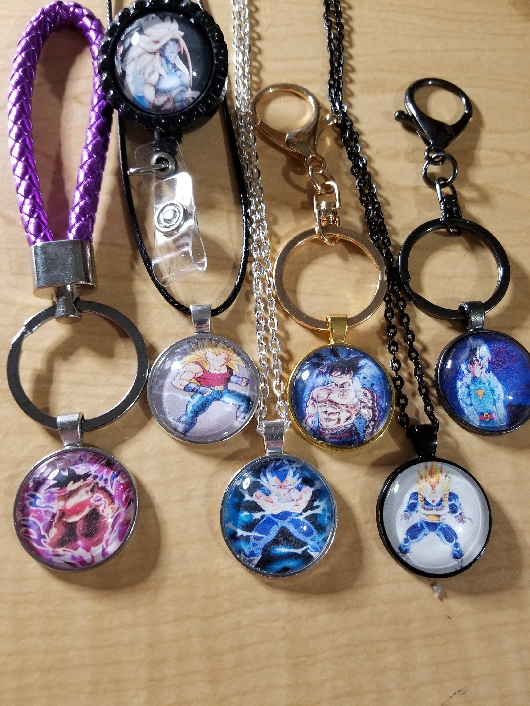 Dragon Ball Z Accessories, Necklaces, Bobby Pins, Bracelets, ID Reels ...