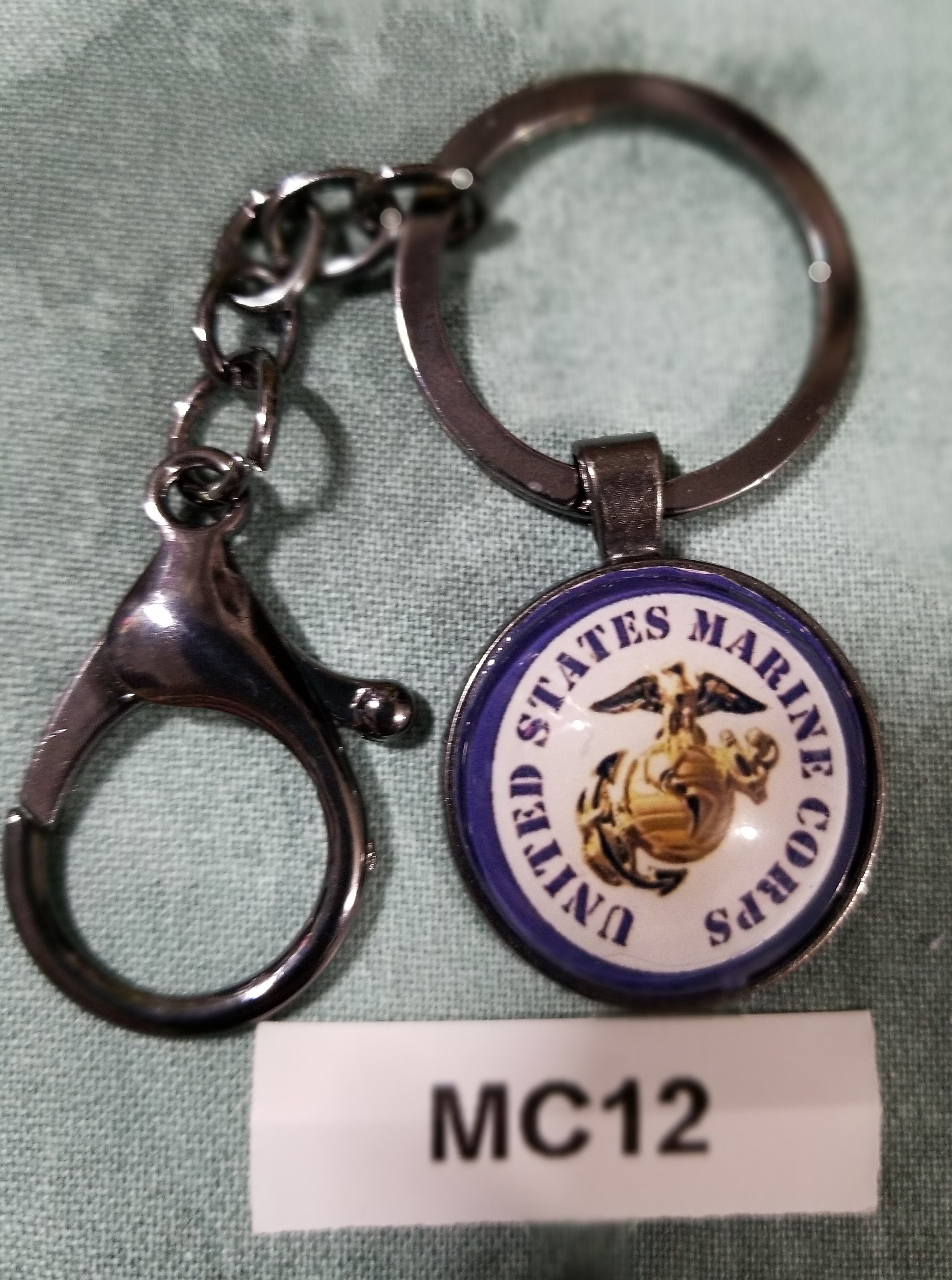 United States Marine Corps Key Chains With Cabochon Photo Images ...