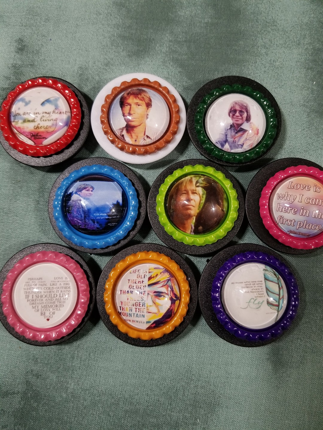 John Denver Cell Phone Holders With Cabochon Image, Picture of John ...