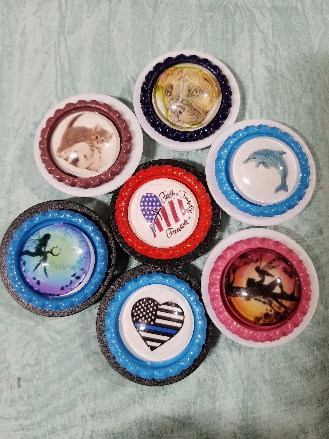 Phone Holders for Cell Phone Finger Hold, BE KIND, Flowers, Fireman ...