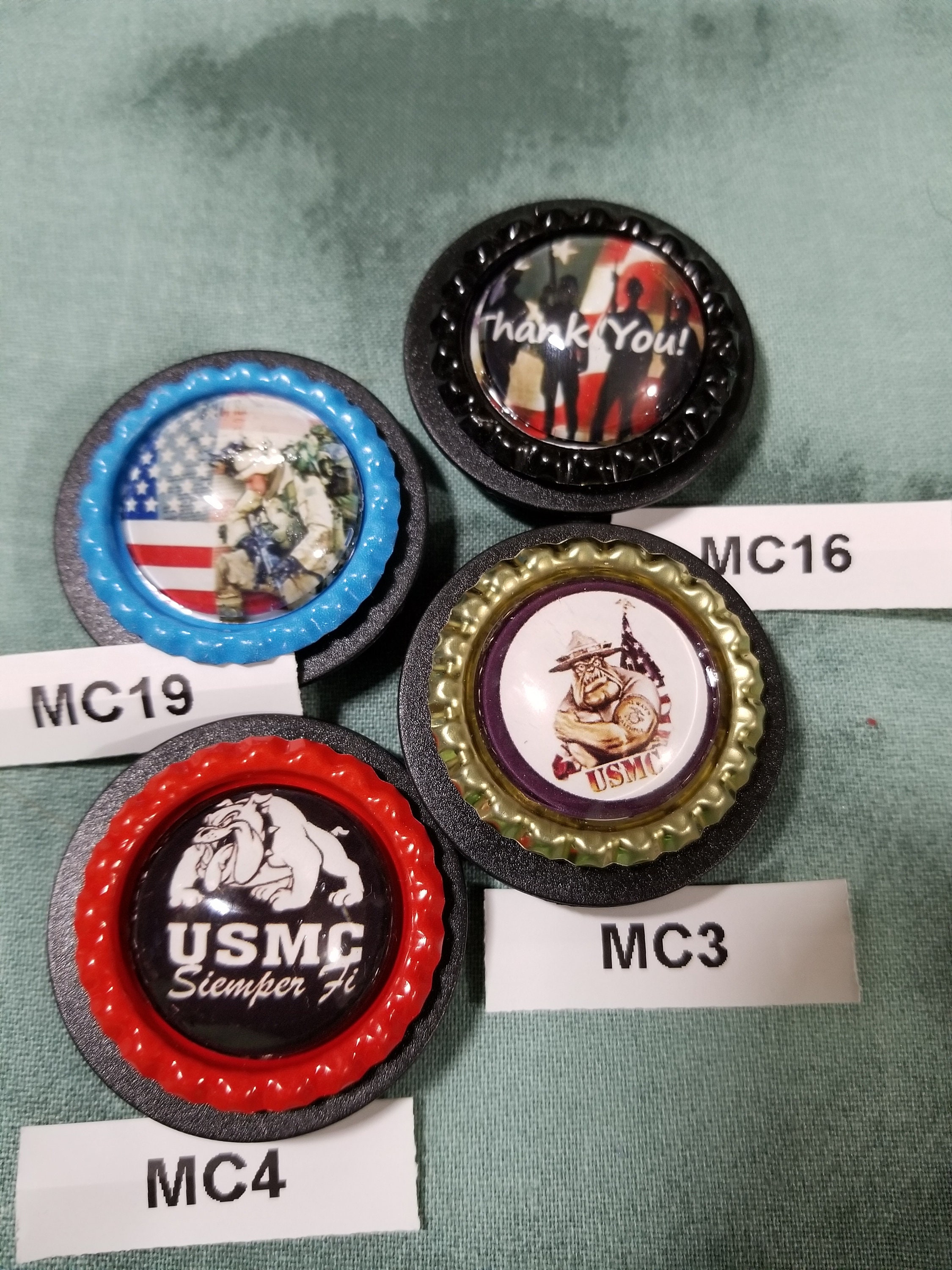 United States Marine Corps Key Chains with cabochon photo | Etsy