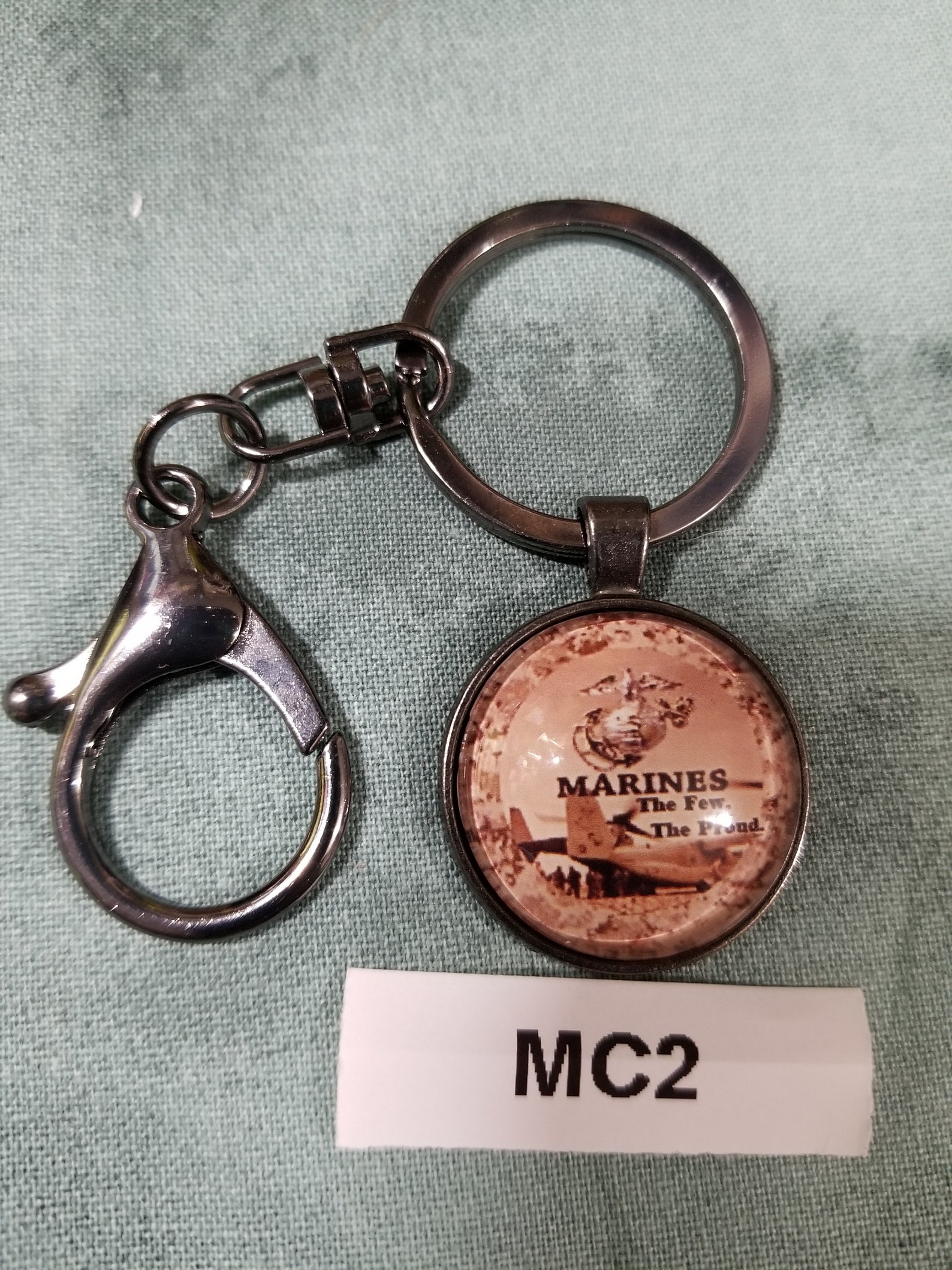 United States Marine Corps Key Chains With Cabochon Photo Images ...