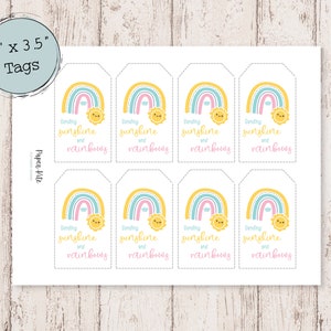 Sending Sunshine Gift Tags | Printable Sending Sunshine Tags | Sunshine ...