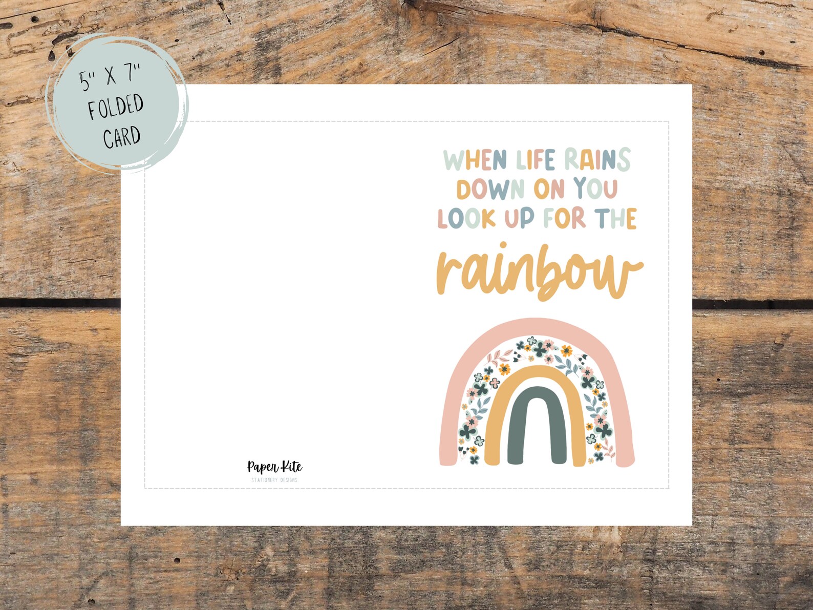 Rainbow Printable Card Encouragement Digital Card Pick Me - Etsy