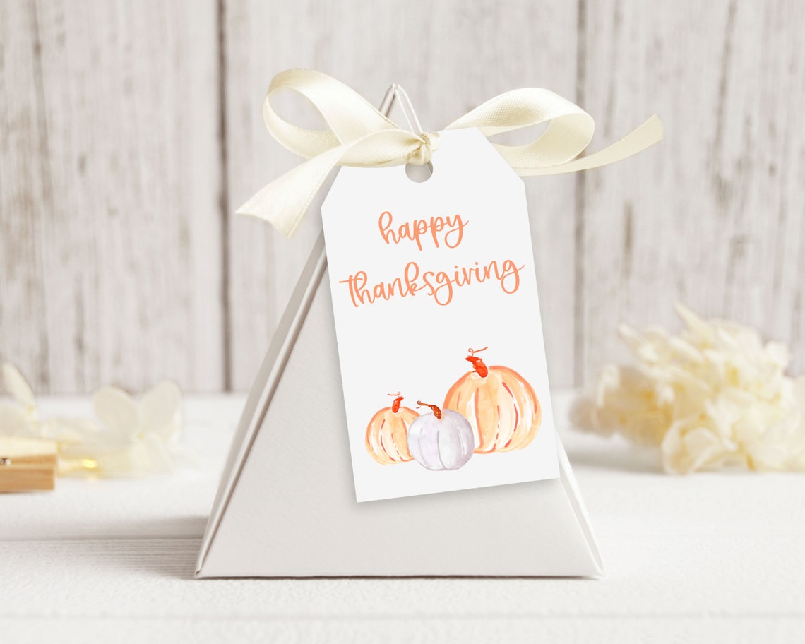 Thanksgiving Digital Gift Tags | Printable Fall Gift Tags | Fall Gift ...