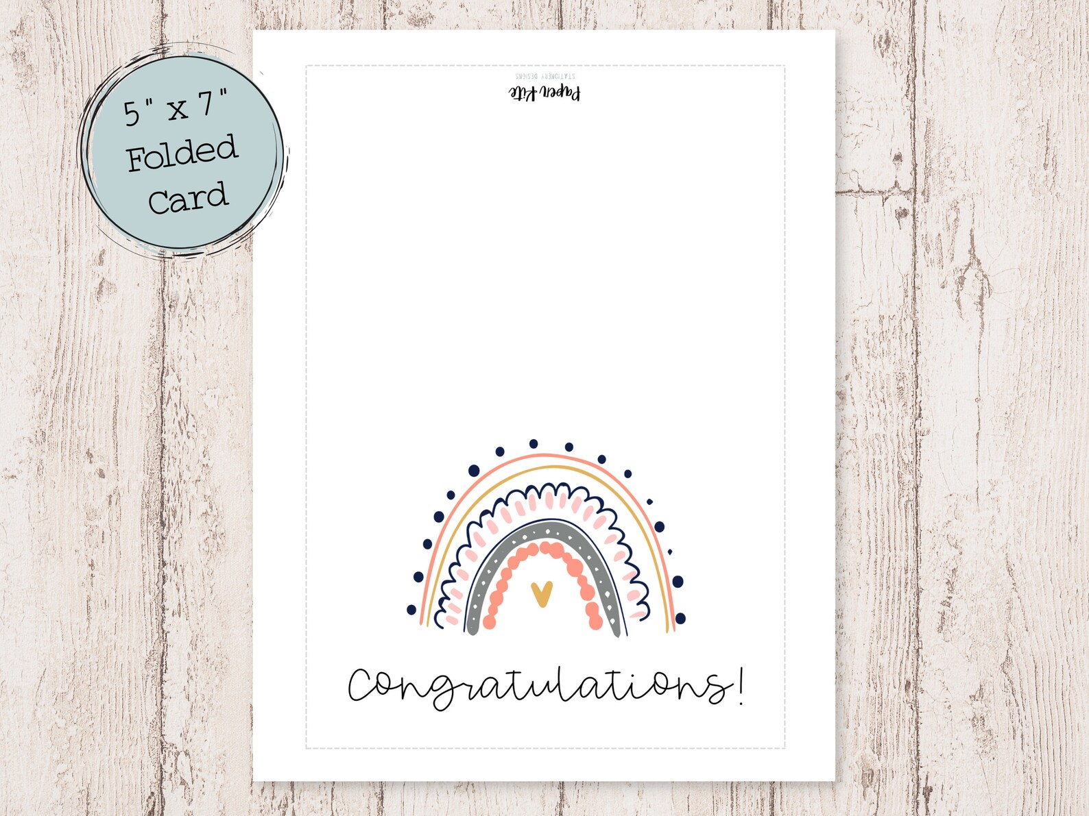 Rainbow Congratulations Digital Card | Rainbow Congratulations Printable Card | Congratulations ...