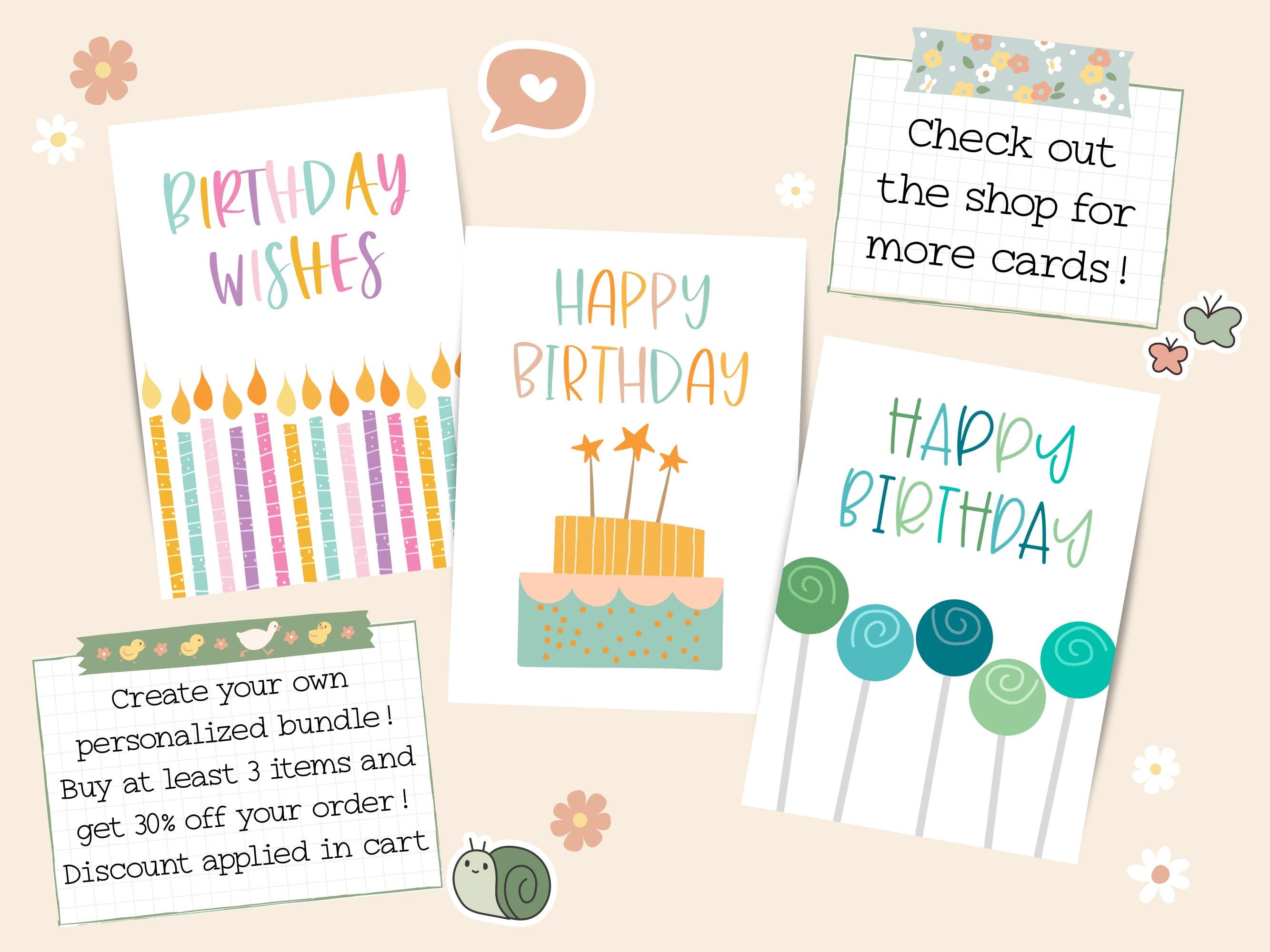 Printable Birthday Cards Pinterest