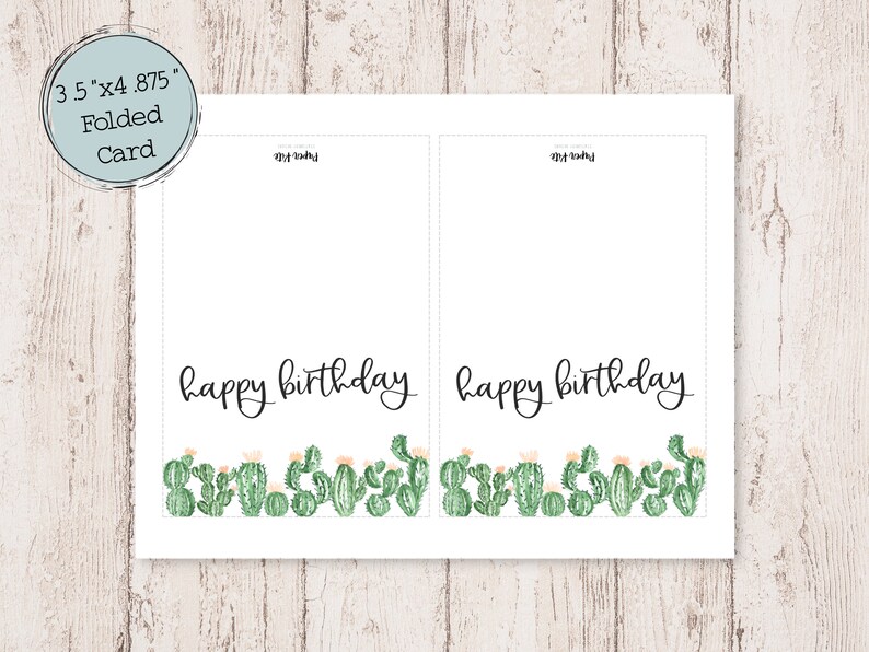 Happy Birthday Digital Card Watercolor Birthday Printable Card ...