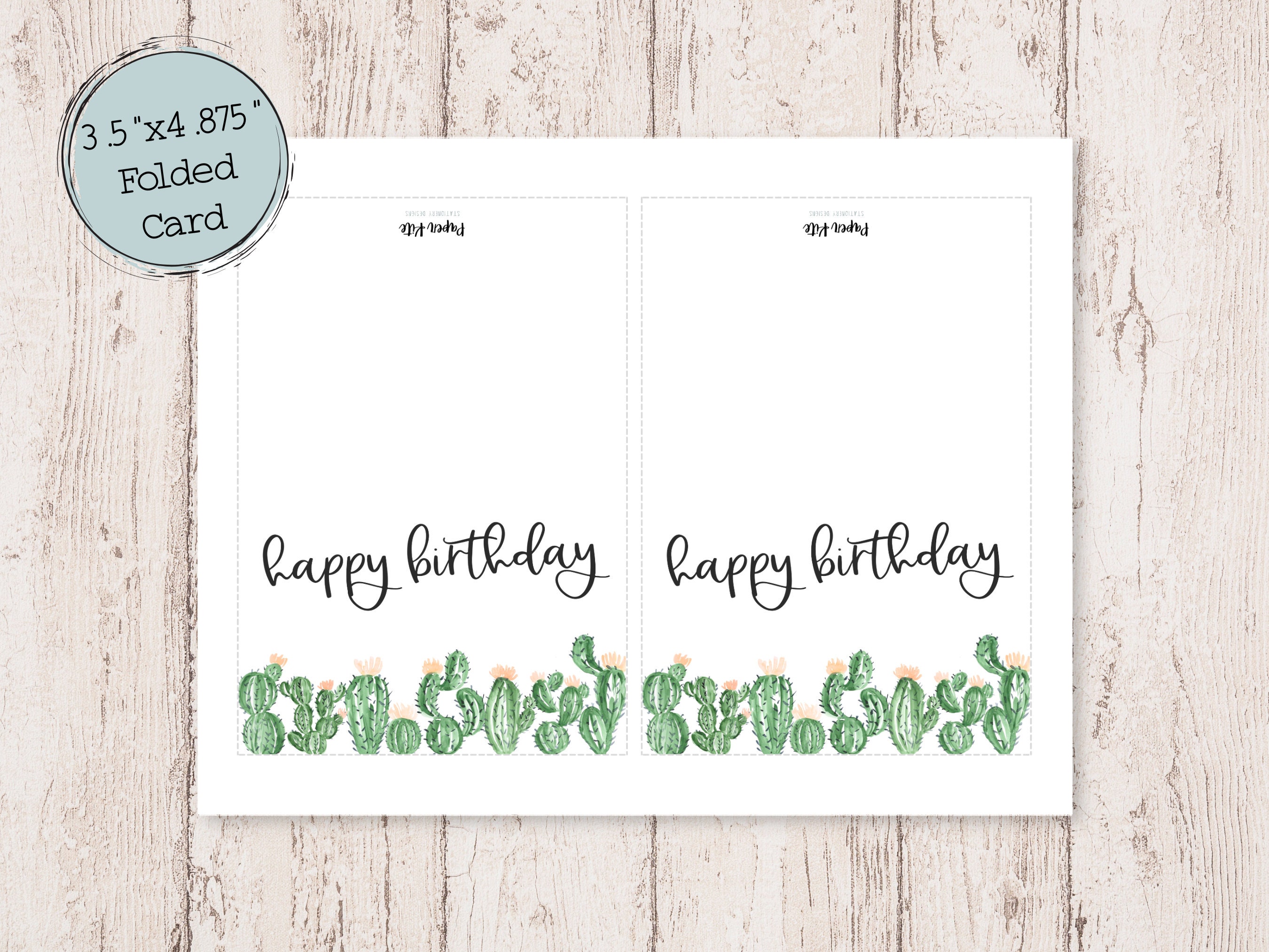 Happy Birthday Digital Card Watercolor Birthday Printable Card ...