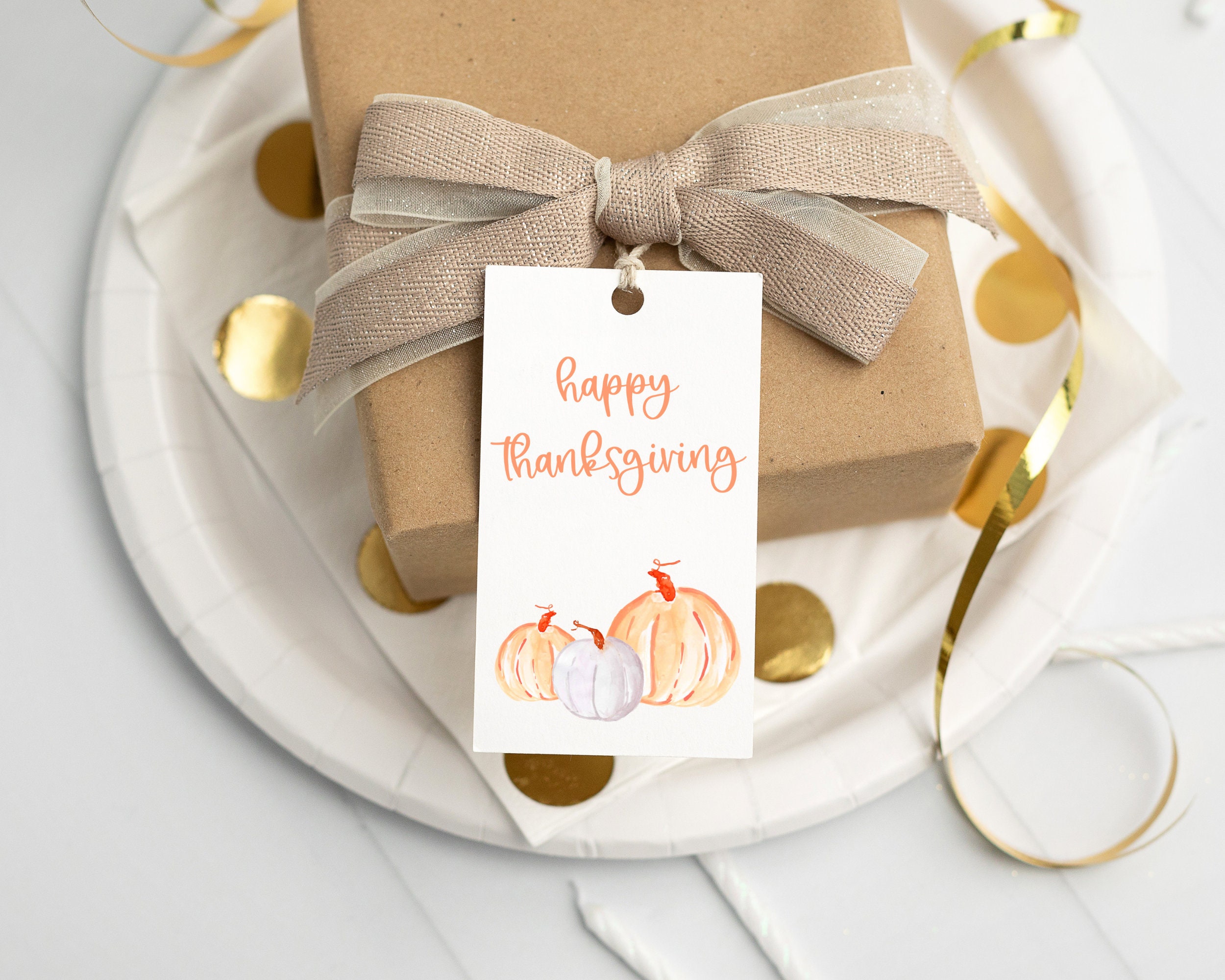 Thanksgiving Digital Gift Tags | Printable Fall Gift Tags | Fall Gift ...