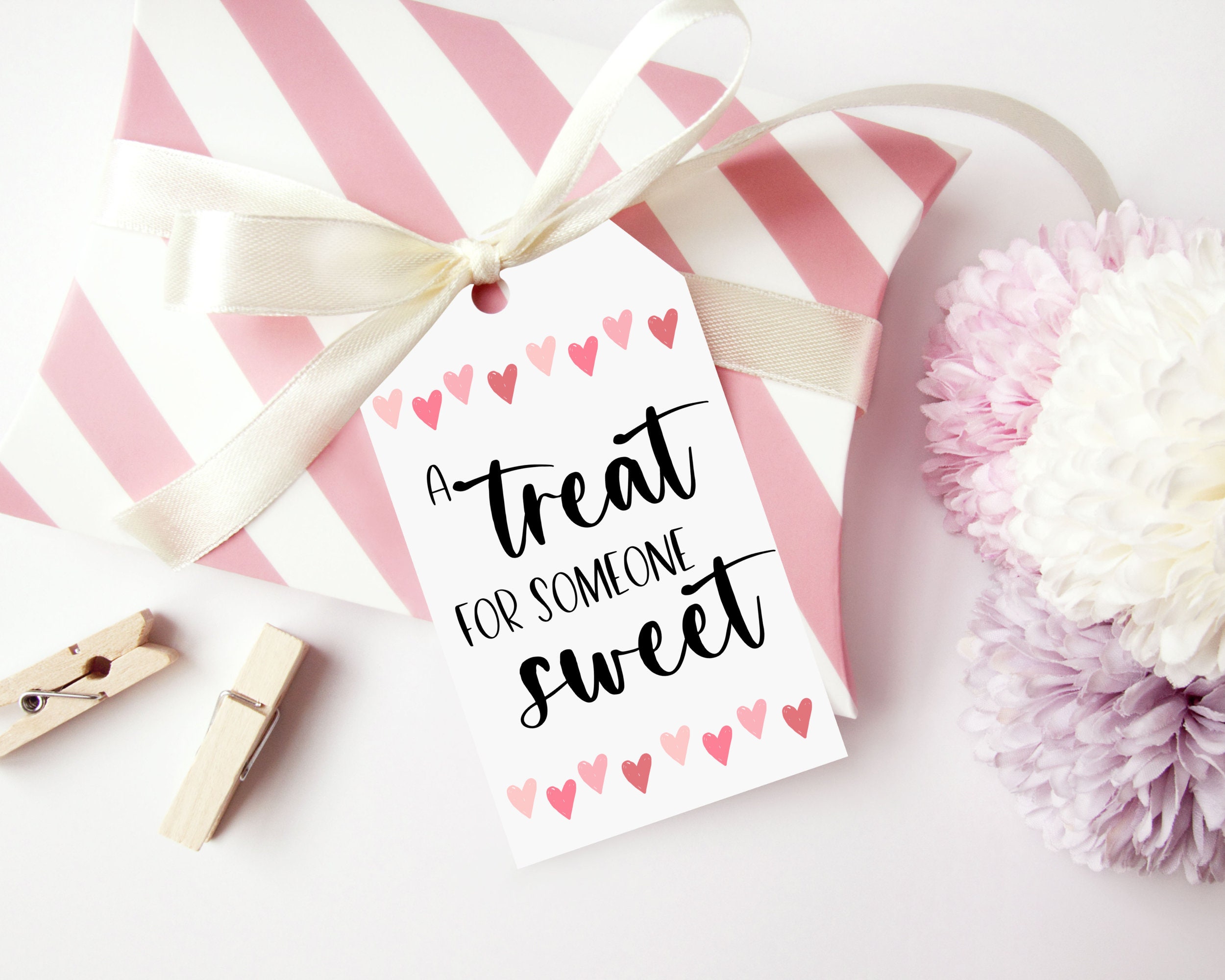 Treat Tags Printable | Gift Treat Printable Tags | Greeting Digital ...