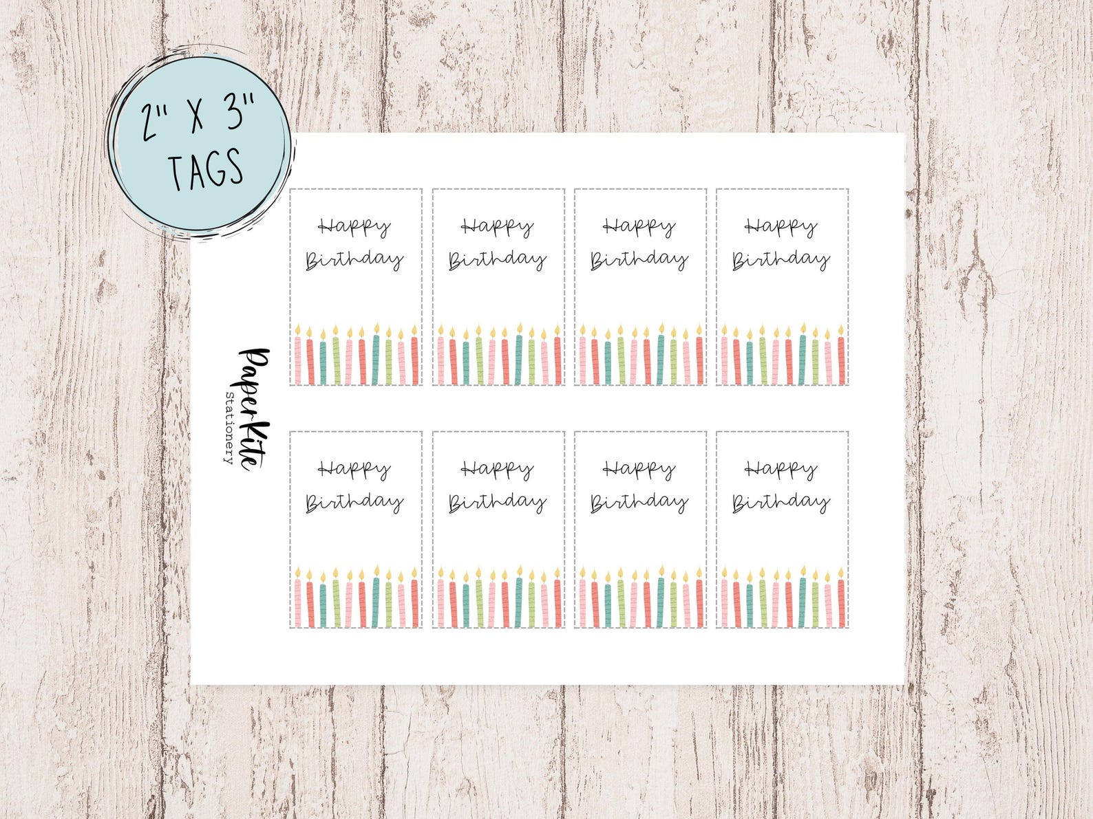 Digital Birthday Tags | Printable Birthday Tags | Birthday Digital ...
