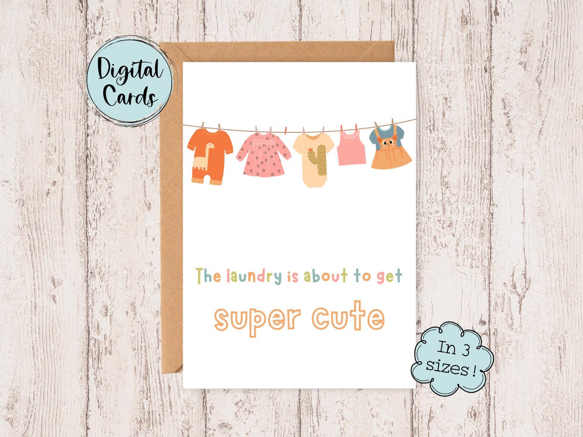 Printable Baby Shower Card | Printable Baby Card | Greeting Card for ...