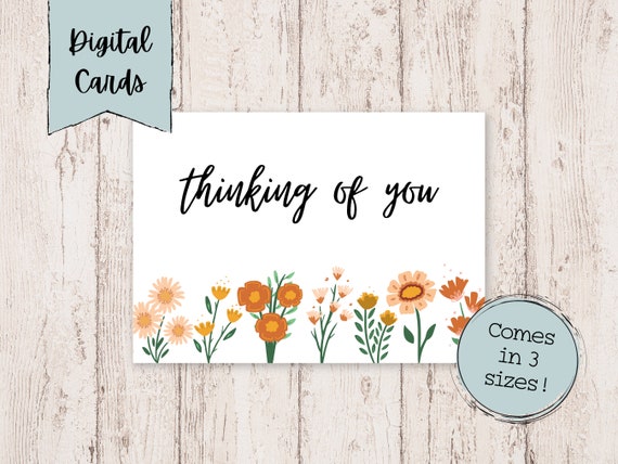 Thinking Of You Card Printable
