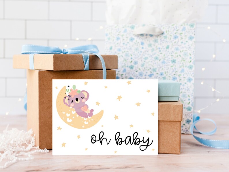 Baby Shower Digital Printable Card | Baby Shower Printable Card | Baby ...