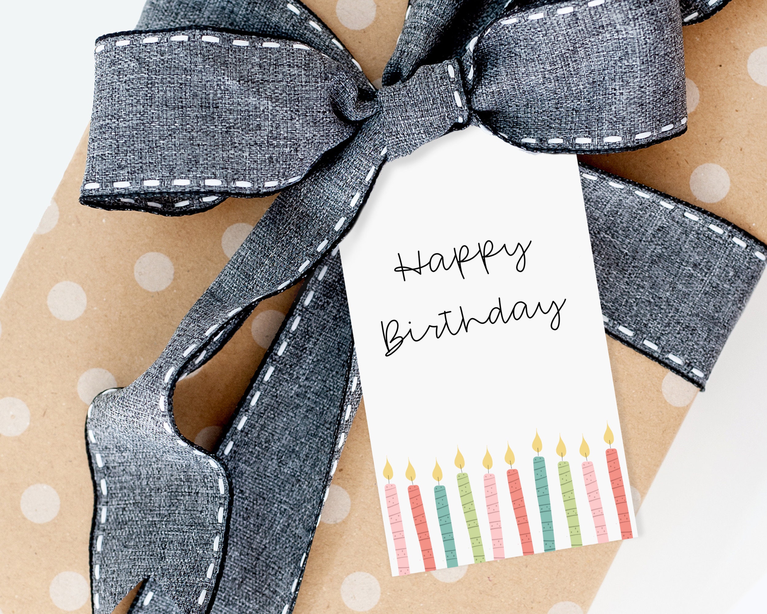 Digital Birthday Tags Printable Birthday Tags Birthday Digital Download ...