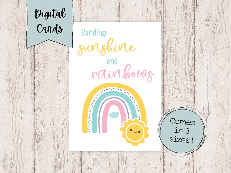 Sending Sunshine Printable Card | Greeting Printable Cards ...