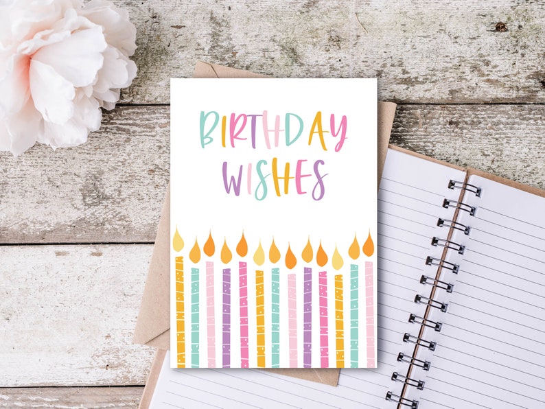 Printable Birthday Card Digital Birthday Card Digital Birthday Greeting ...