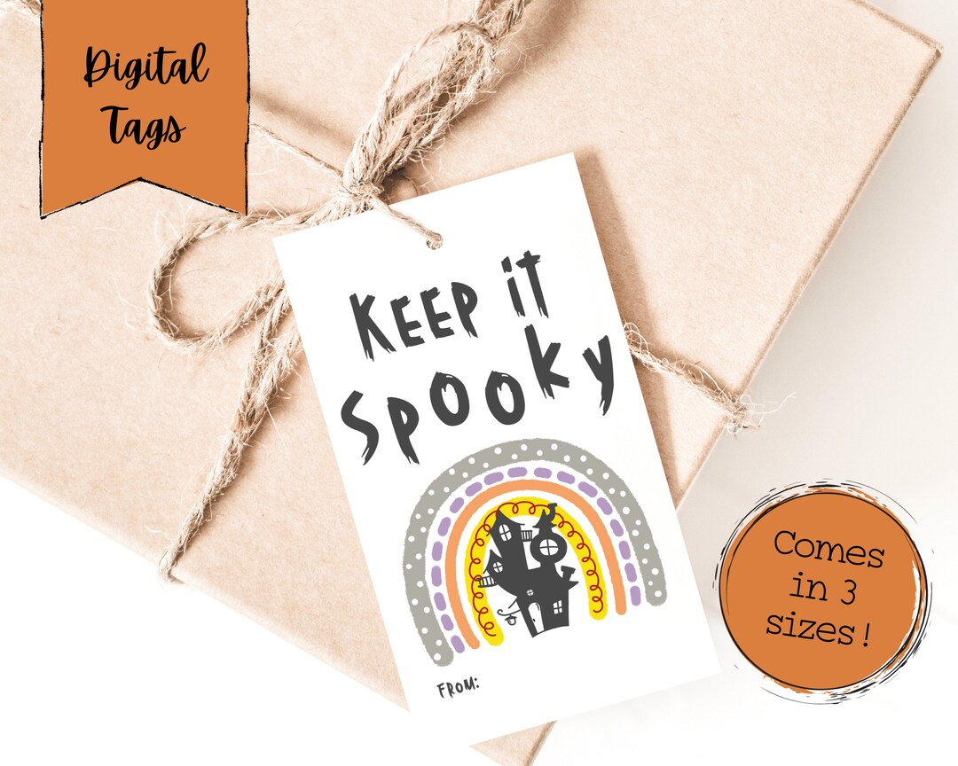 Digital Halloween Gift Tags | Printable Halloween Tags | Halloween ...