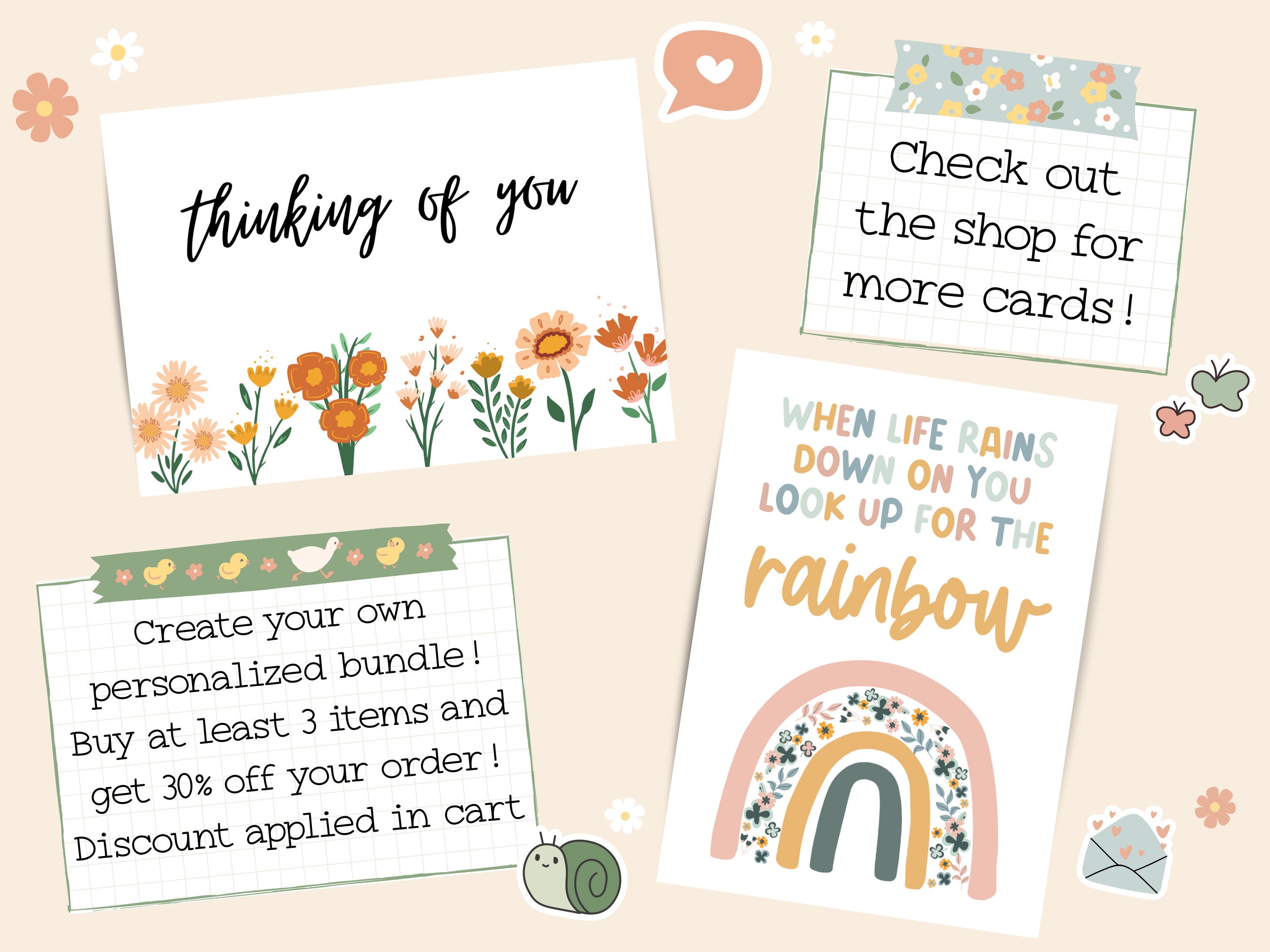 Digital Encouraging Card Greeting Printable Card Pick Me up Digital ...