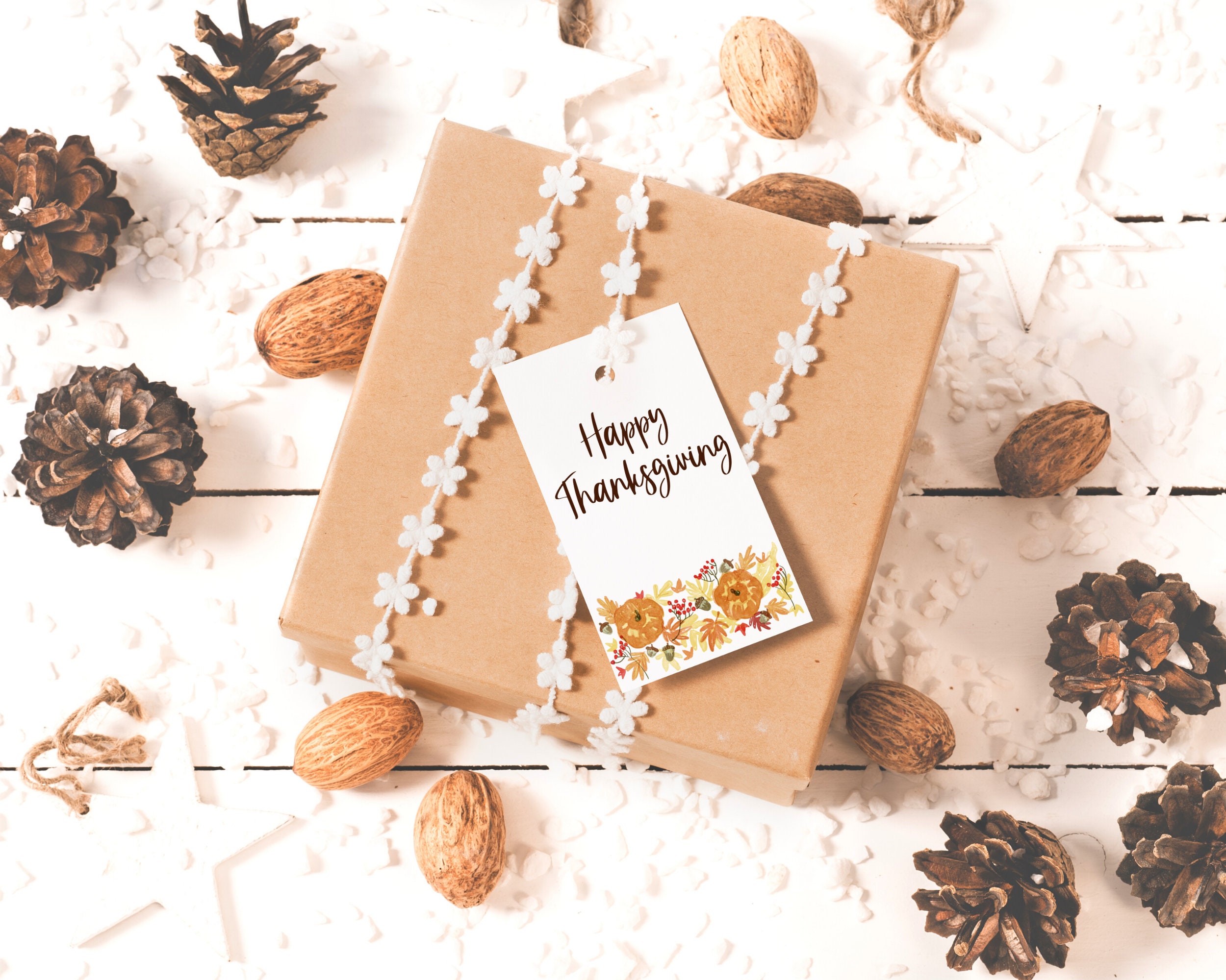 Thanksgiving Digital Gift Tags | Printable Fall Gift Tags | Fall Gift ...