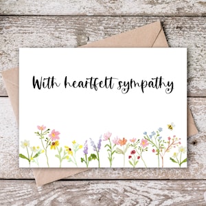 Sympathy Printable Card | Digital Condolences Card | Printable Sympathy ...