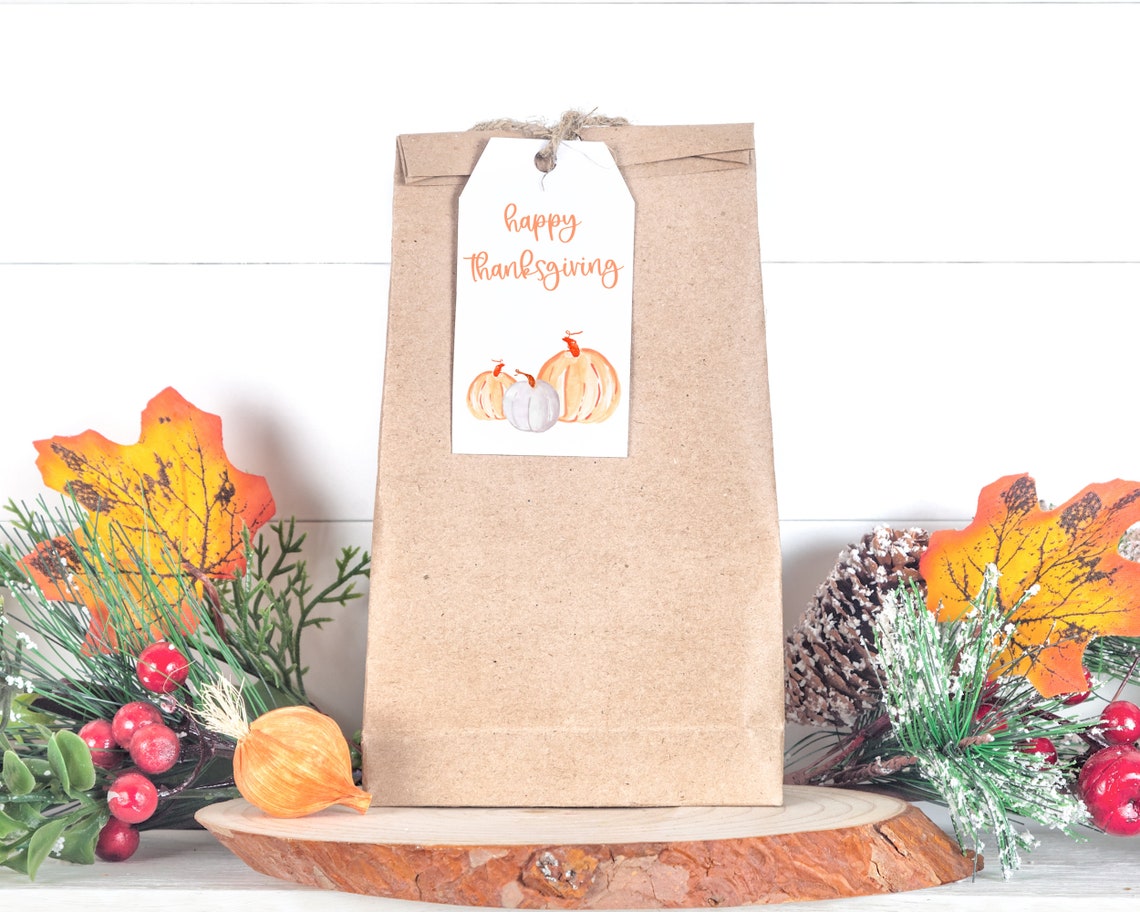 Thanksgiving Digital Gift Tags Printable Fall Gift Tags - Etsy