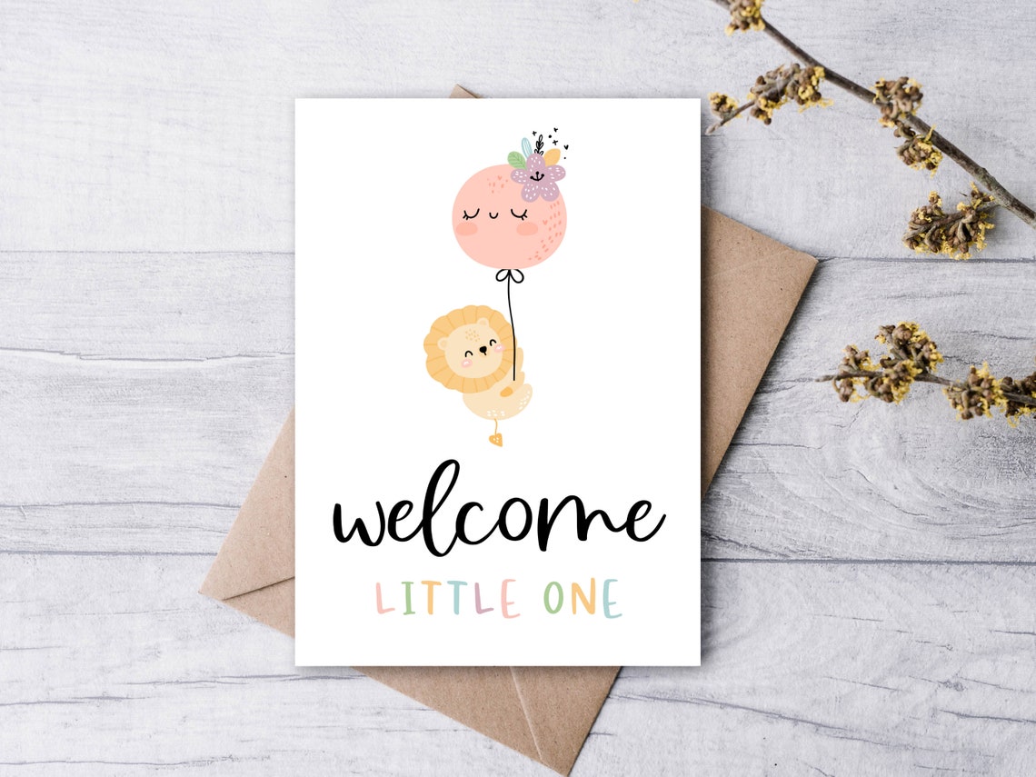 Baby Shower Digital Card Baby Shower Printable Card Baby - Etsy