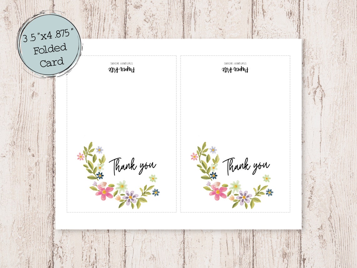 Thank You Digital Printable Card Digital Thank You Card Thank You ...