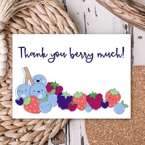 Thank You Printable Card | Thank You Printable Card | Thank You Berry ...