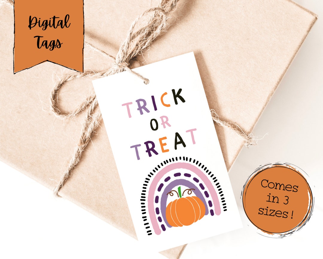 Digital Halloween Gift Tags | Printable Halloween Tags | Halloween ...