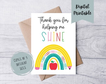 Teacher Thank You - Etsy