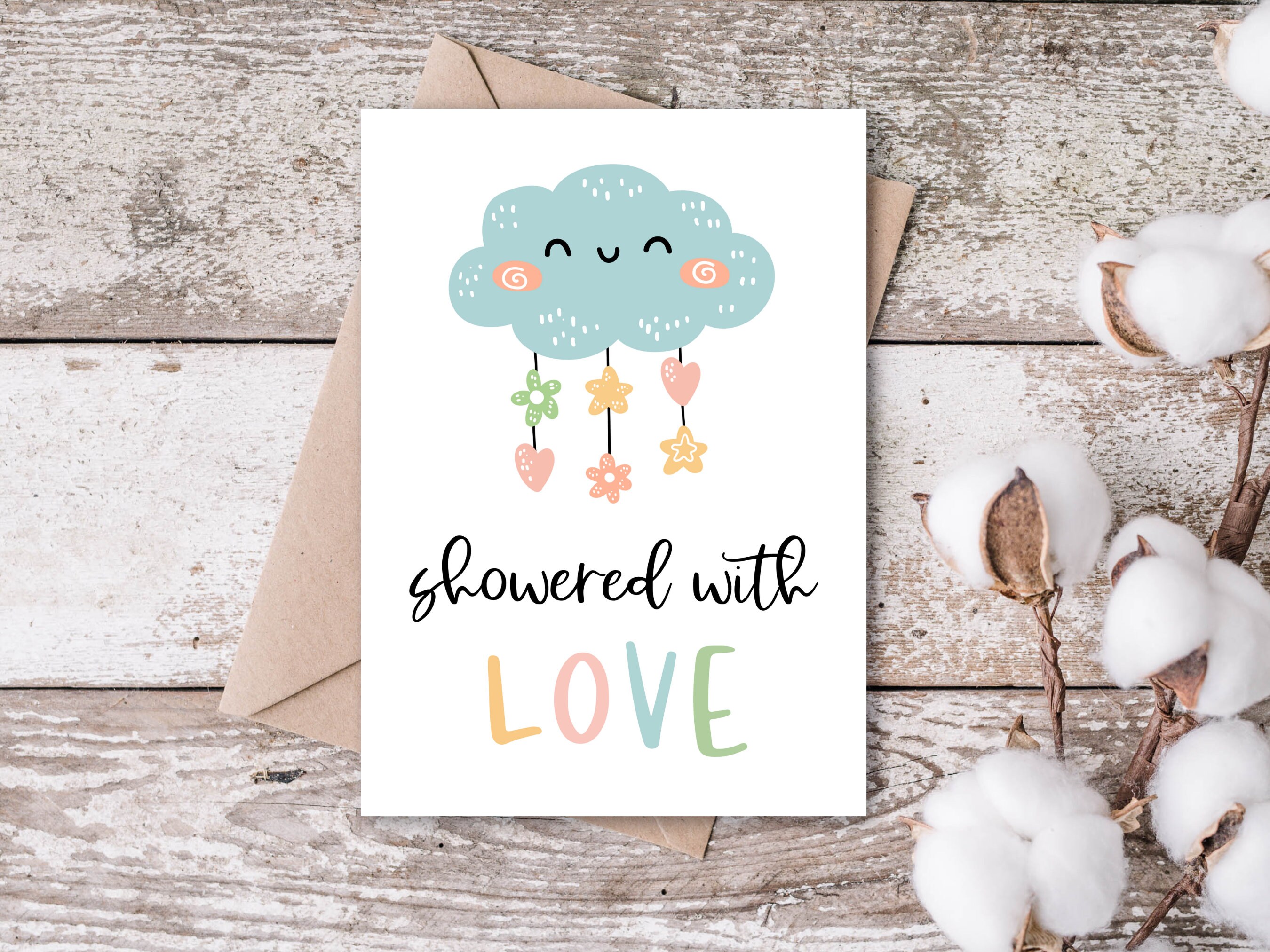 Baby Shower Digital Card Baby Shower Printable Card Baby - Etsy