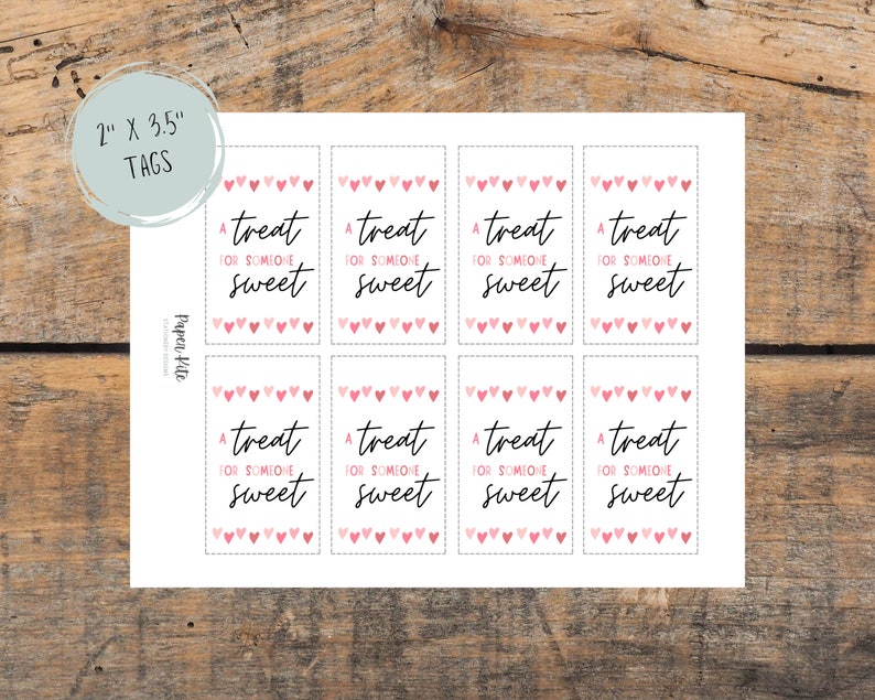 Treat Tags Printable Gift Treat Printable Tags Greeting - Etsy