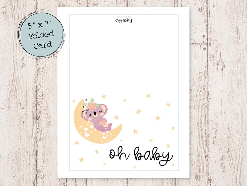 Baby Shower Digital Printable Card | Baby Shower Printable Card | Baby ...