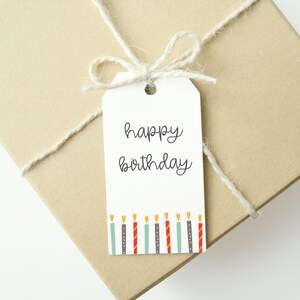 Birthday Tags Digital Printable Birthday Tags Birthday - Etsy