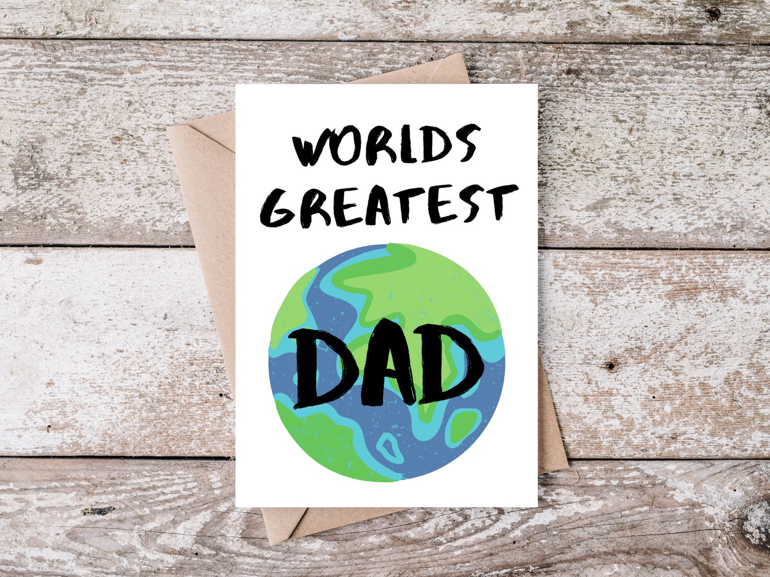 Father's Day Digital Printable Card Best Dad Printable Card Father's ...
