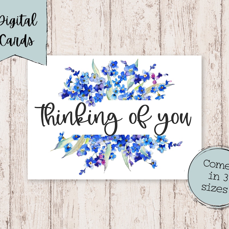 Thinking of You Card - Etsy