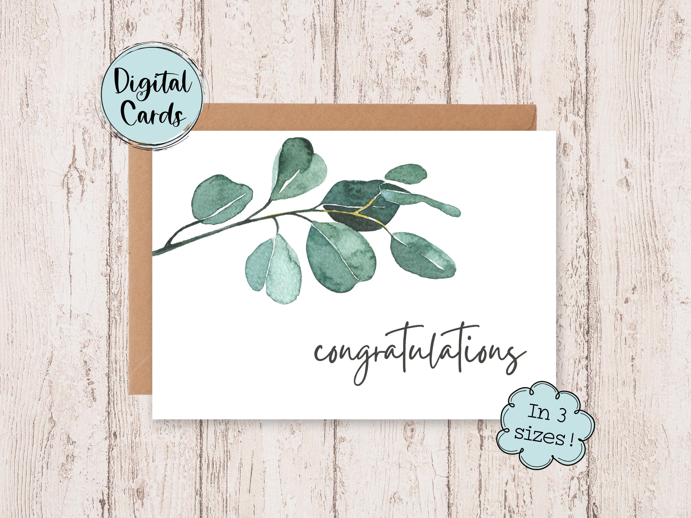 Congratulations Printable Cards | Wedding Congratulations Printable ...