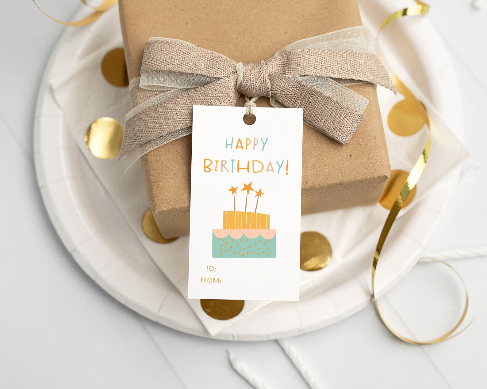 Birthday Tags Digital Printable Birthday Tags Birthday Digital Download ...