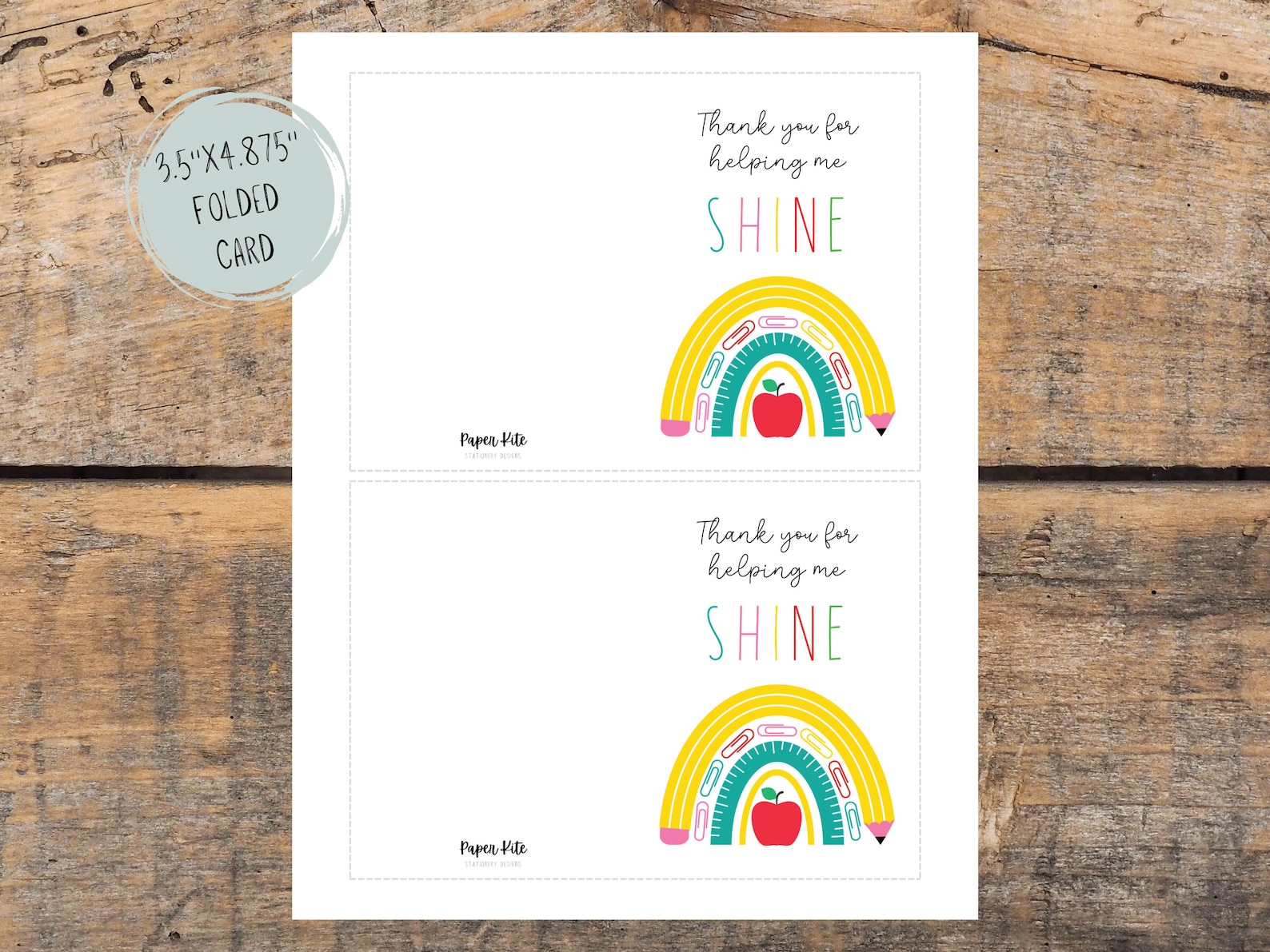 Teacher Appreciation Printable Card Teacher Appreciation - Etsy